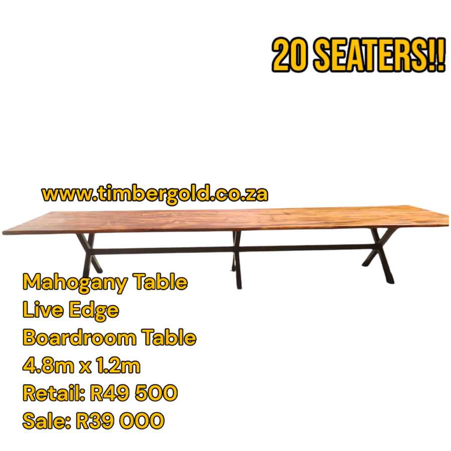 16/20 seater tables (4.2m to 5.5m) – TIMBERGOLD FURNITURE & DECOR